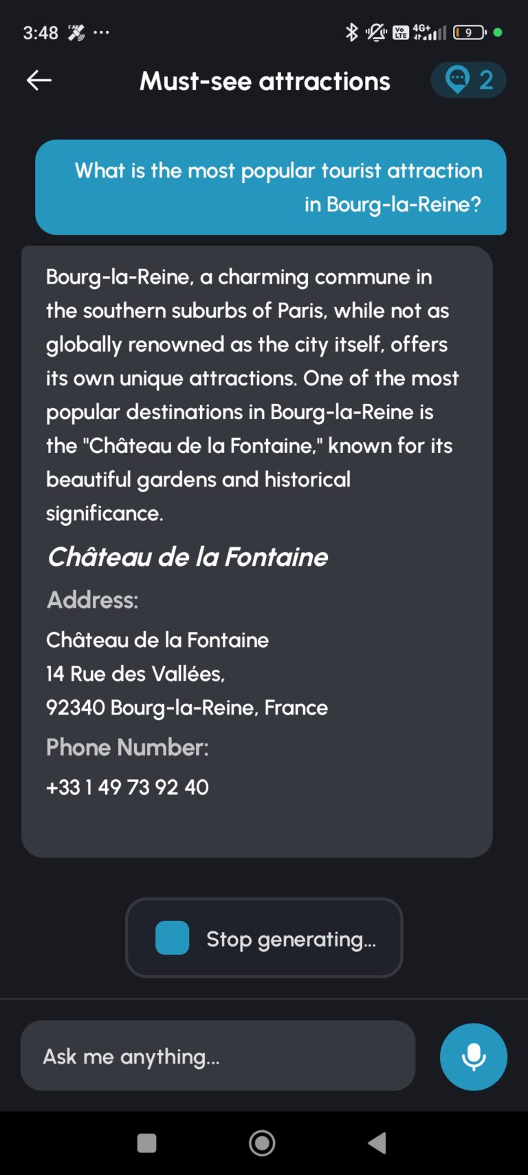 Chatbot - AI Travel Bot